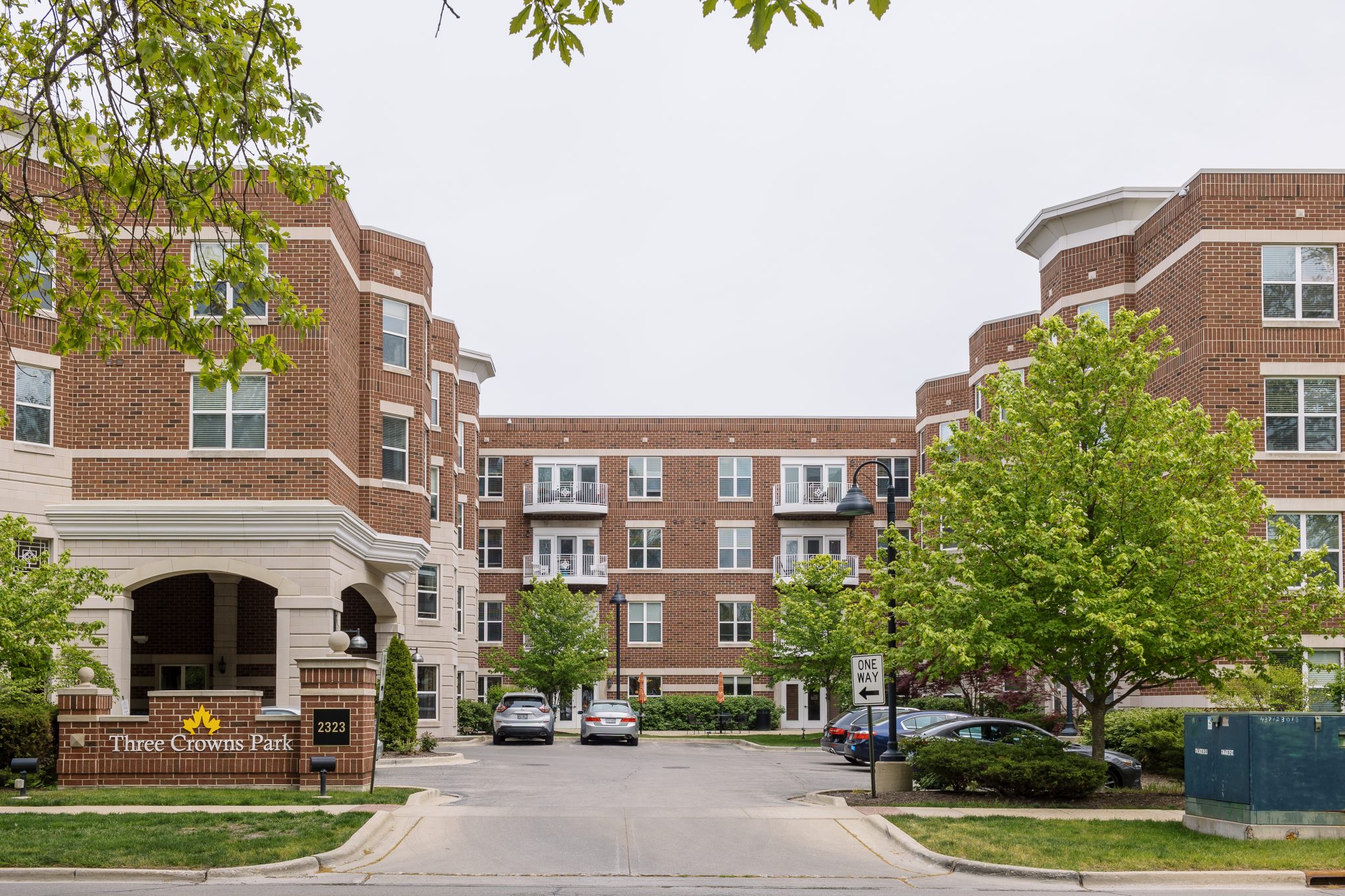 Covenant Living Communities and Services and Three Crowns Park Sign ...