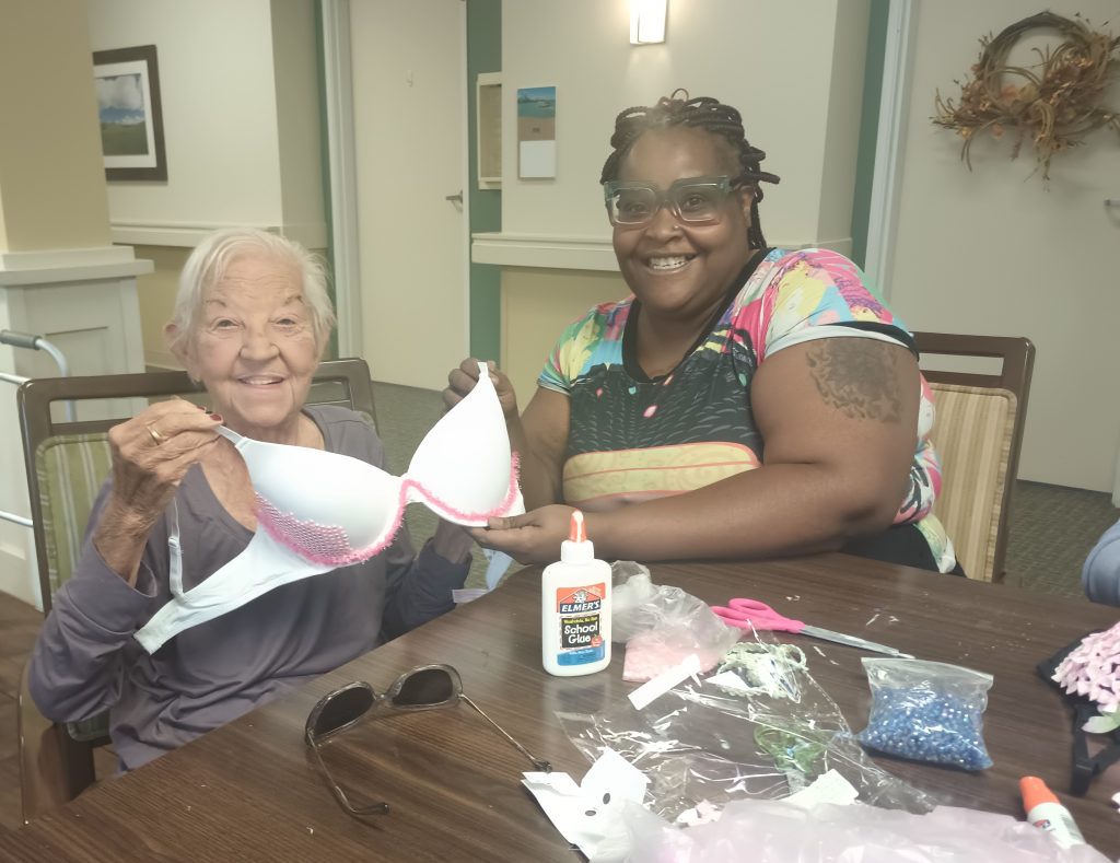Bras for a Cause: Decorating for Breast Cancer Awareness – Senior ...